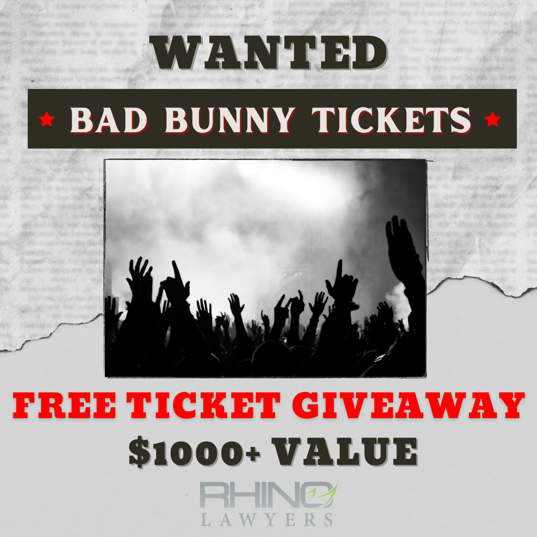 Bad Bunny Ticket Giveaway | RHINO Lawyers